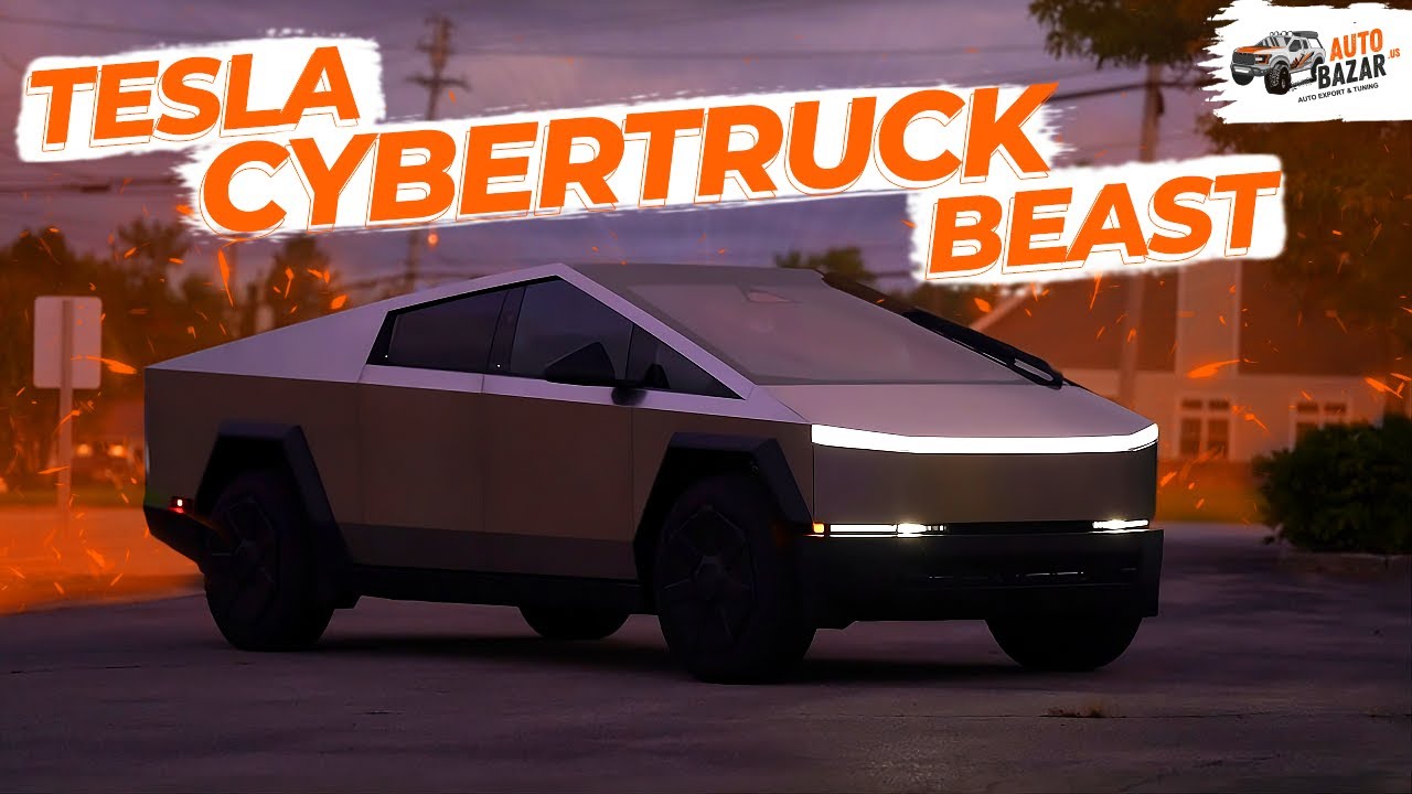 Электрический зверь: TESLA CYBERTRUCK BEAST, обзор и тест-драйв - YouTube