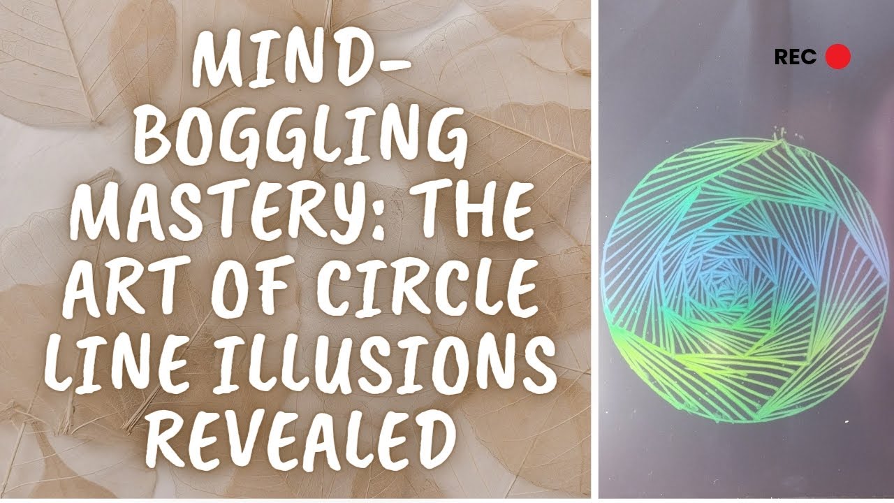 Mind-Boggling Mastery: The Art of Circle Line Illusions Revealed🔥 #youtube @mrs_creativequeen ...