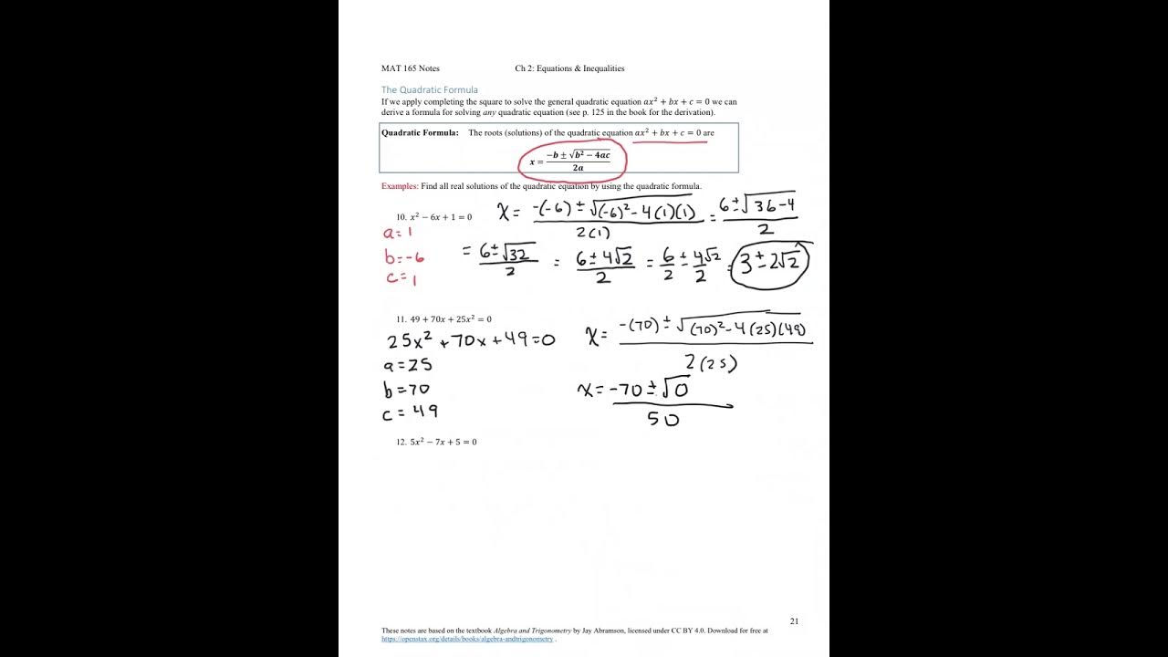 2.5 Video #4 OpenStax College Algebra - YouTube