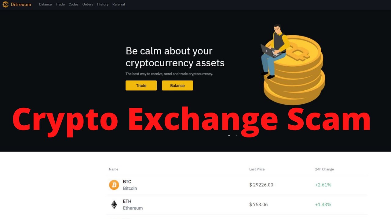 Crypto Exchange Scam: www.https://ditrexum.com/ - YouTube