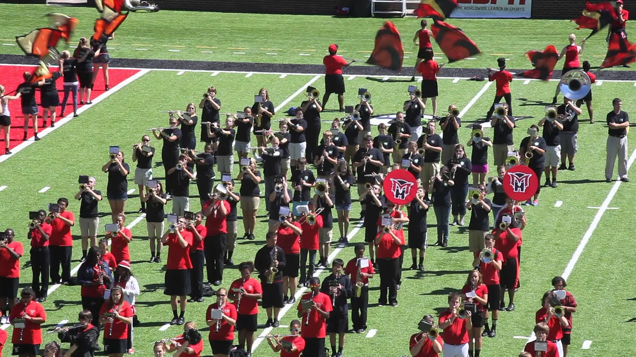 Batavia Marching Band Practice at UC Band Day - YouTube