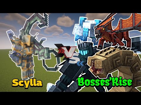Scylla VS Bosses'Rise | Minecraft |Mobs Battle - YouTube