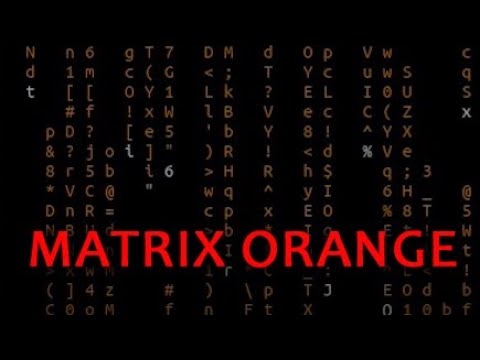 Matrix Orange Effect | Background Motion | Free Footage - YouTube