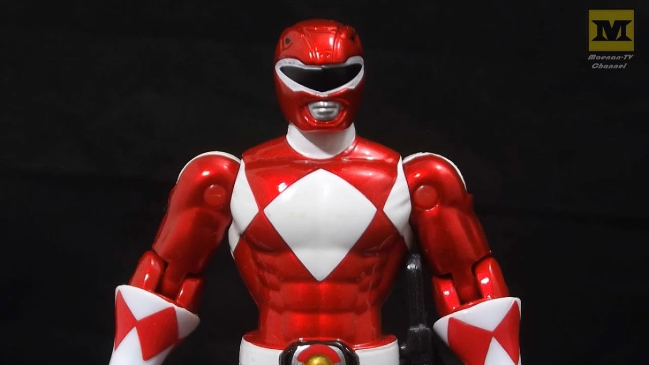 Mighty Morphin Power Rangers 4 inch Figure : Red Ranger (Metallic Force ...