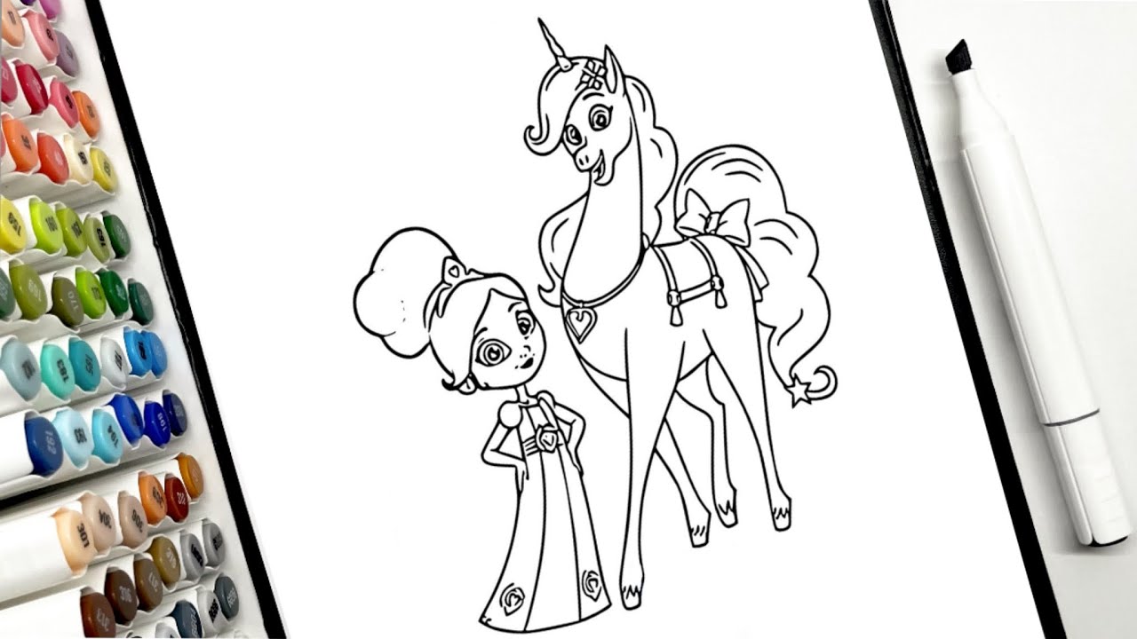 The Princess Knight Nella Coloring | Coloring Videos #coloring # ...