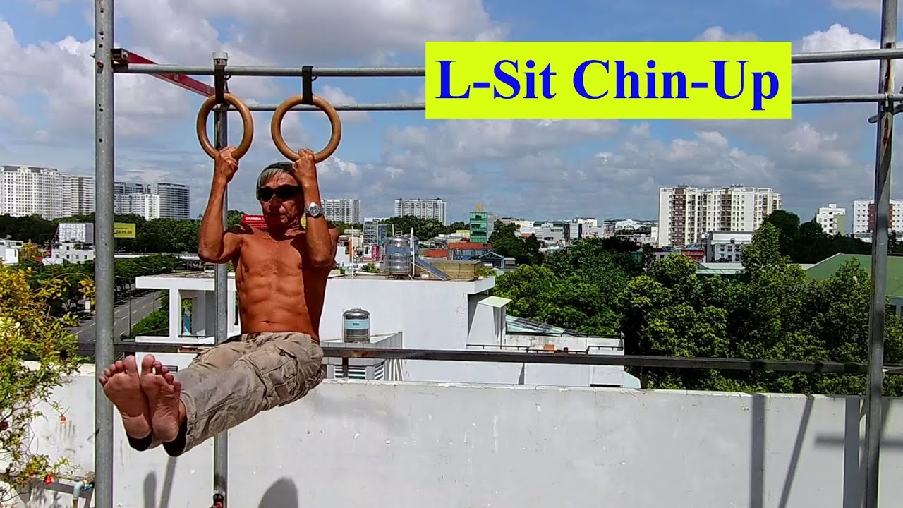 L-Sit Chin-Up - YouTube