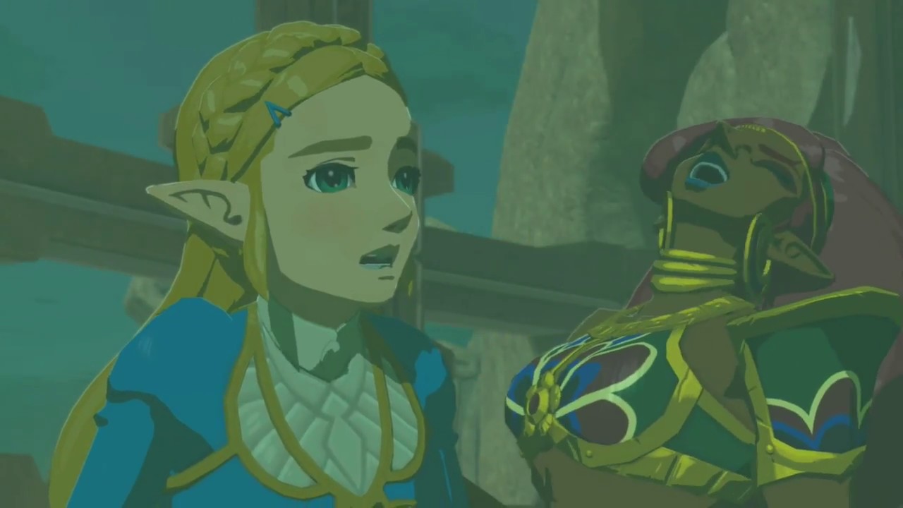 Urbosa scares Zelda! The Legend of Zelda: Breath of the Wild - YouTube