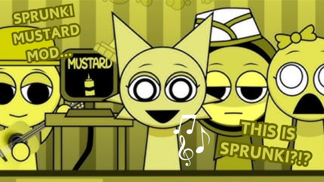 I played the NEW mustard SPRUNKI MOD!!!! (It is really good!) - YouTube