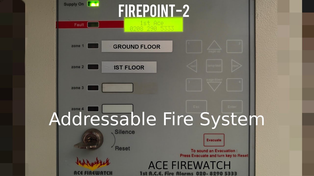 Fire Dynamics Ace Firewatch FirePoint-2 Hybrid Addressable fire alarm ...