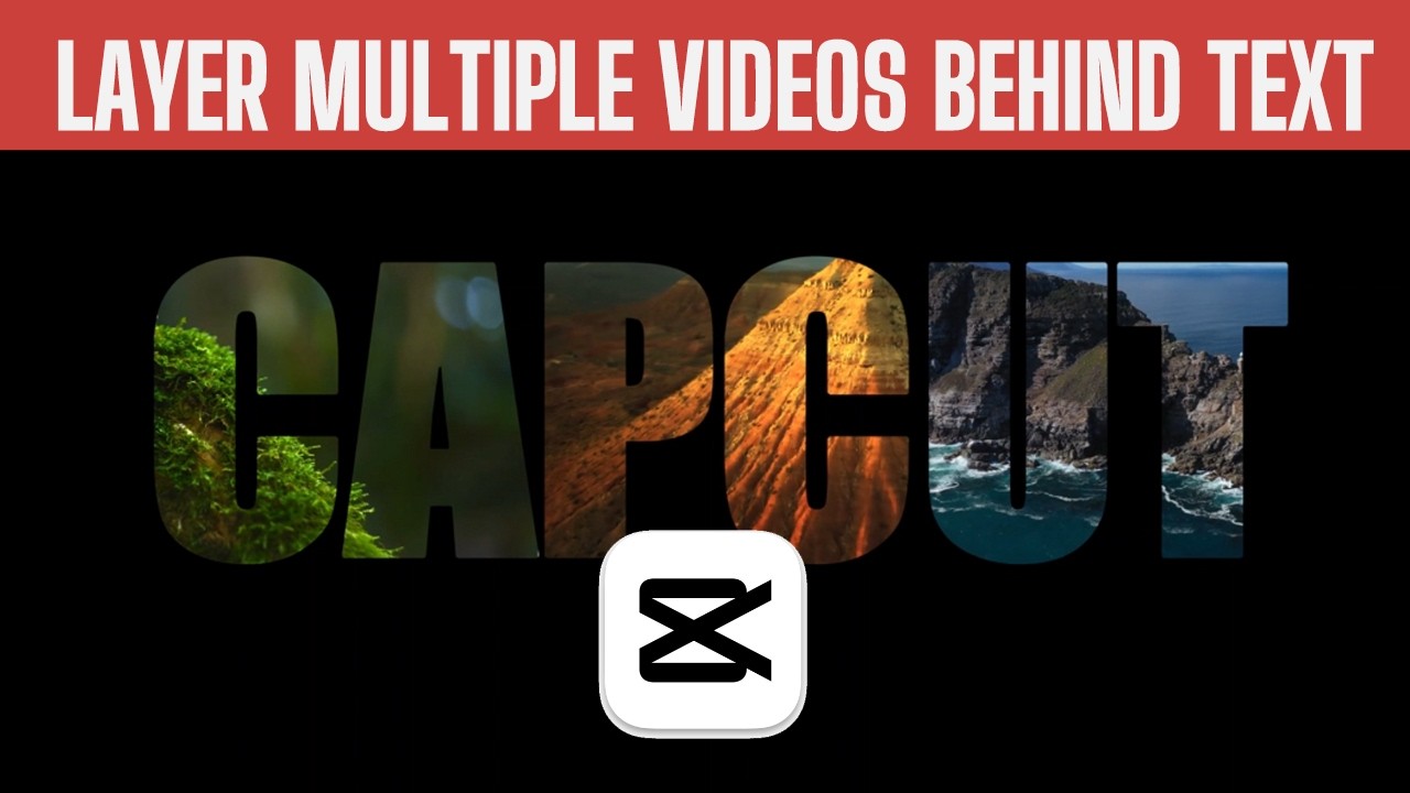 CapCut PC Tutorial: Layering Multiple Videos Behind Text - YouTube