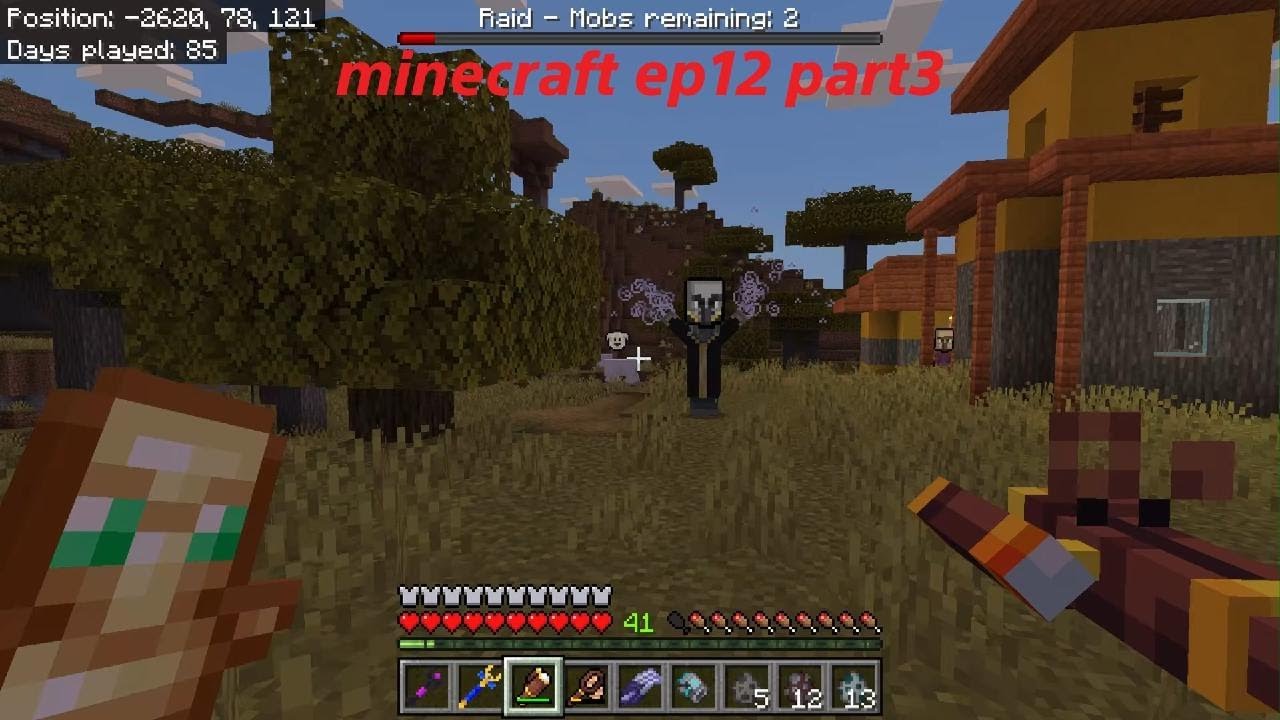 Minecraft ep12 part3 raid - YouTube