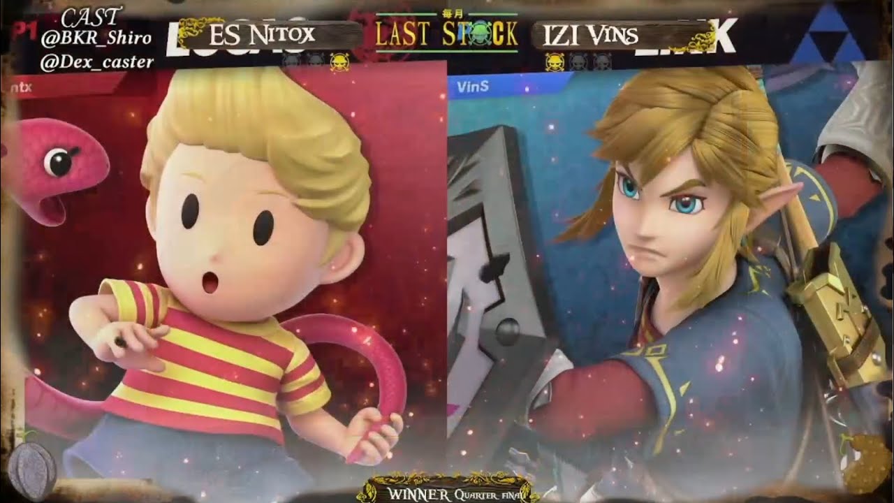 Nitox (lucas) vs Vins (link) | Sadaen4lettres | BO5 - Super Smash Bros ...