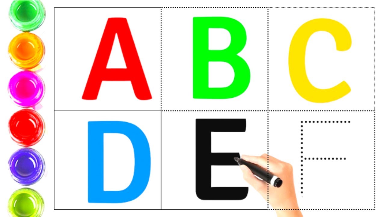 ABCDE Draw | English Alphabet draw for kids education | Apple Kids Tv ...
