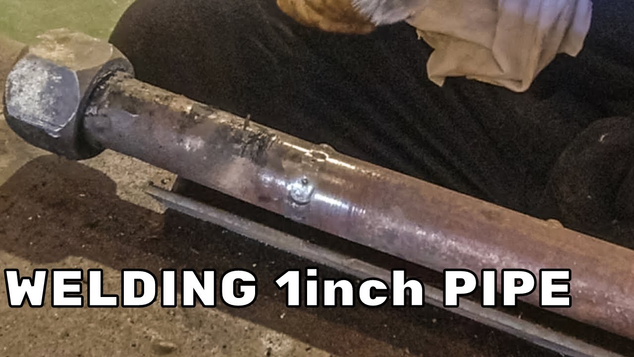 WELDING 1 Inch pipe with MIG - YouTube