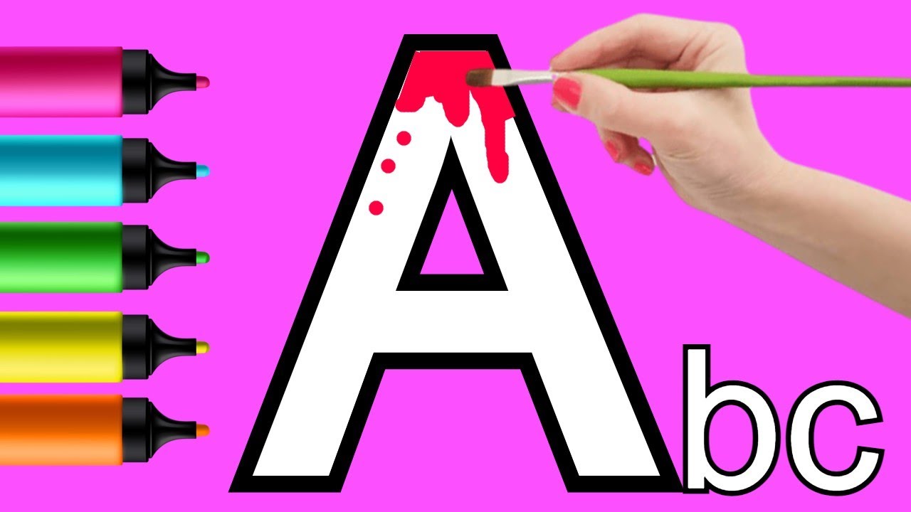 ABCD, ABCDE, A for Apple B for Ball C for Cat | English Alphabets ...