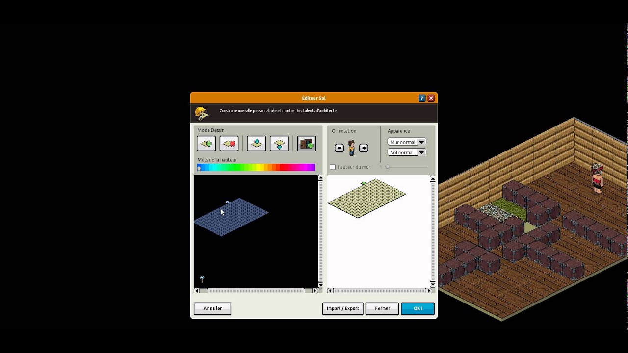 habboz comment faire une belle maison premiere partie - YouTube