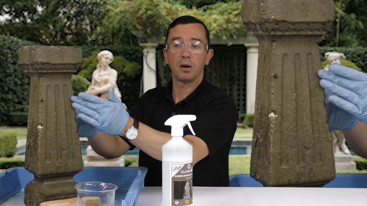 Trade Chemicals Stone & Statue Cleaner Demo Video 6 19 - YouTube