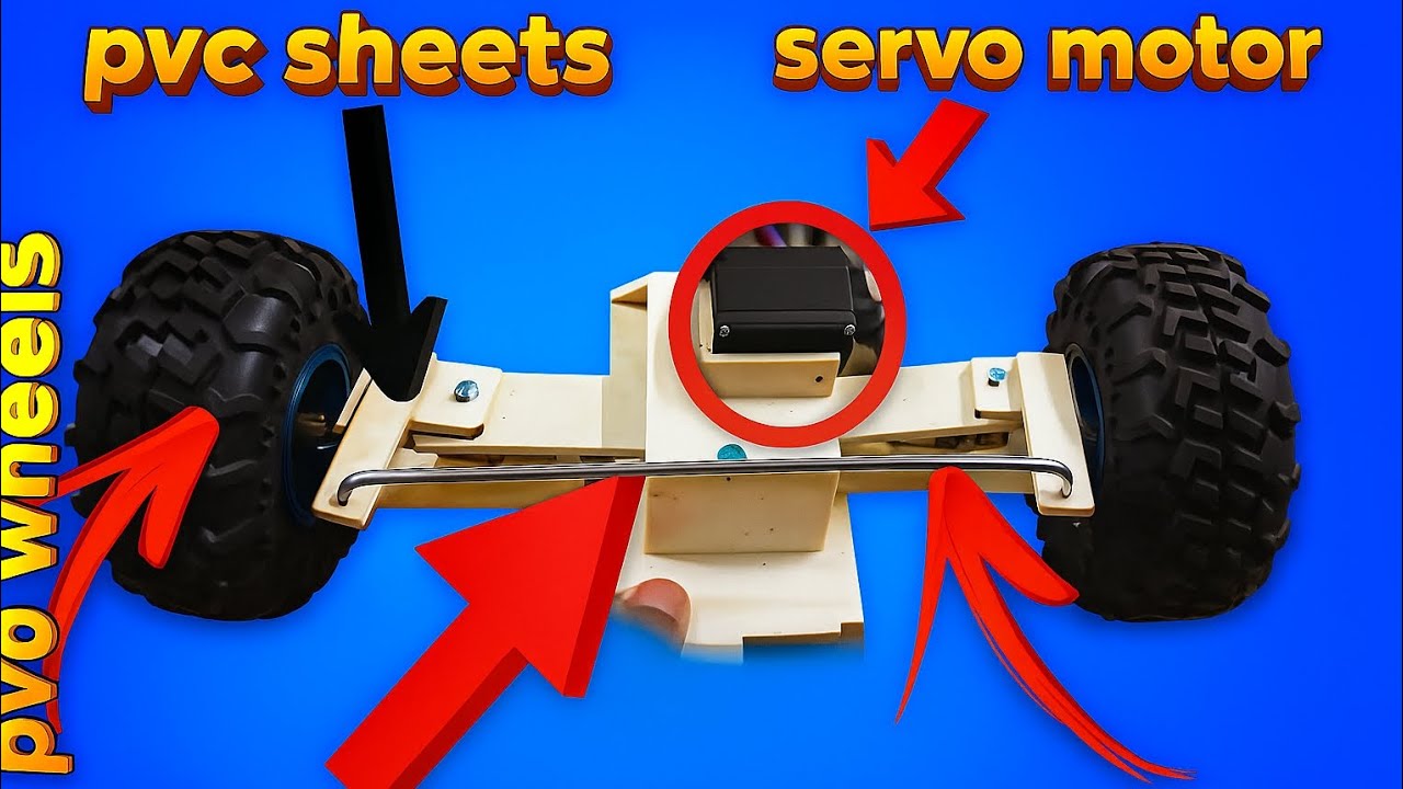 DIY RC Car Steering System from PVC Sheets | The ULTIMATE Beginner's ...