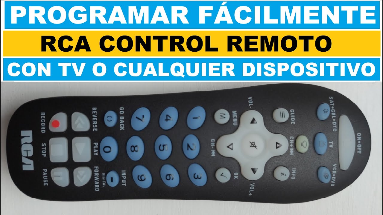 Programe fácilmente el control remoto universal RCA CRCR311B - YouTube