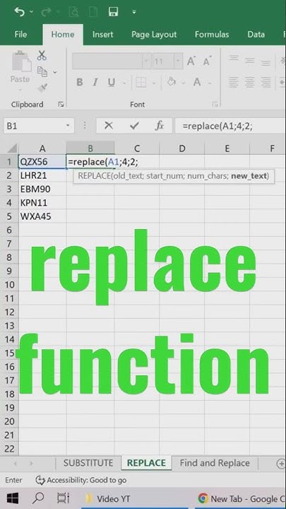 How to use replace function #tutorial #shorts #shortvideo #shortsvideo ...