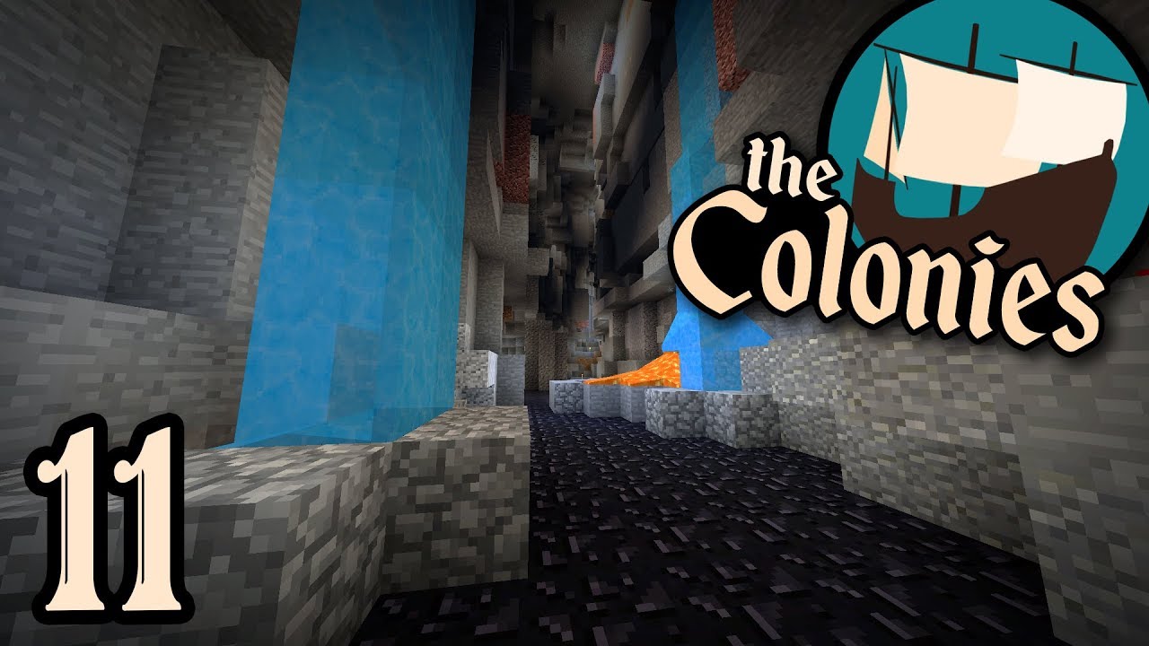 FIRST CAVING! ☸ The Colonies EP11 [Minecraft 1.13 Survival] - YouTube