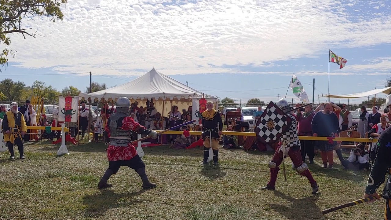 SCA Heavy Combat Middle Kingdom's Fall Crown 2019 Semi-Finals - YouTube