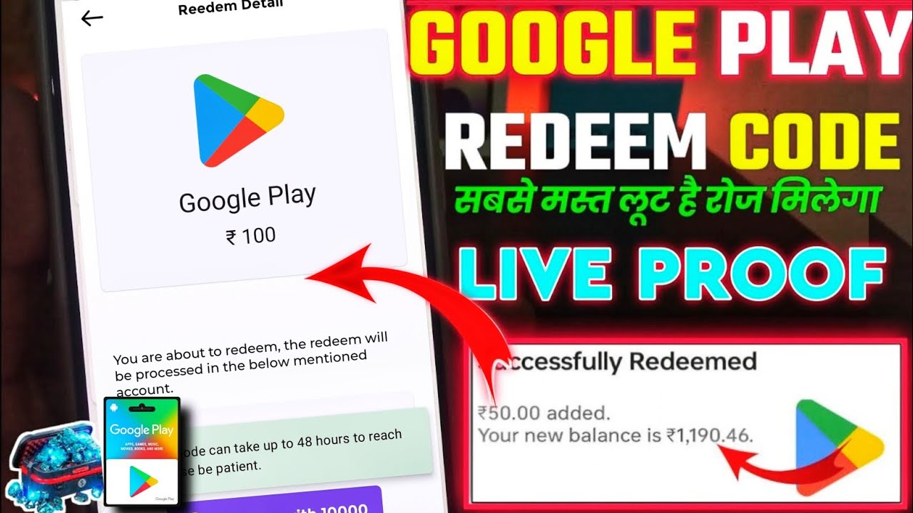 Quick Reward App Unlimited Trick | Free Redeem Code | Google Play Redeem Code Earning App | New ...