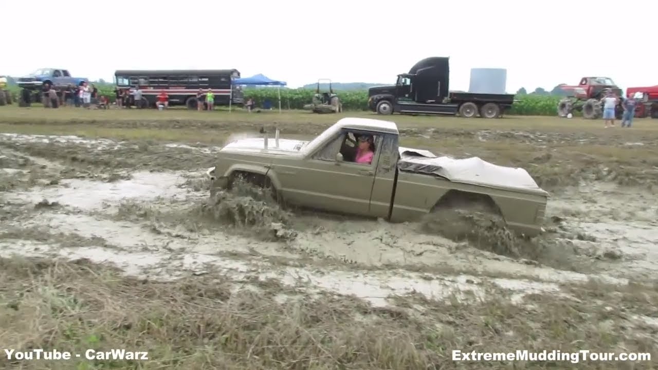 North West Going Deep Mud Bogging At Red Barn Customs Mud Bog - YouTube