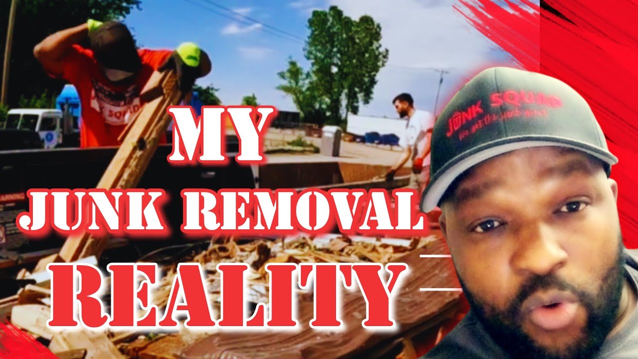 A DAY IN MY JUNK REMOVAL BUSINESS 😳 DELEGATING, DUMPSTER RENTALS & HAND UNLOADING JUNK⁉️ - YouTube