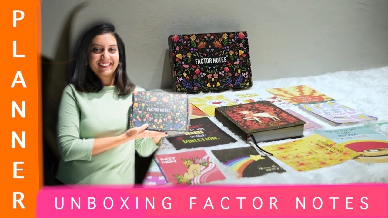 UNBOXING FACTOR NOTES PLANNER - YouTube