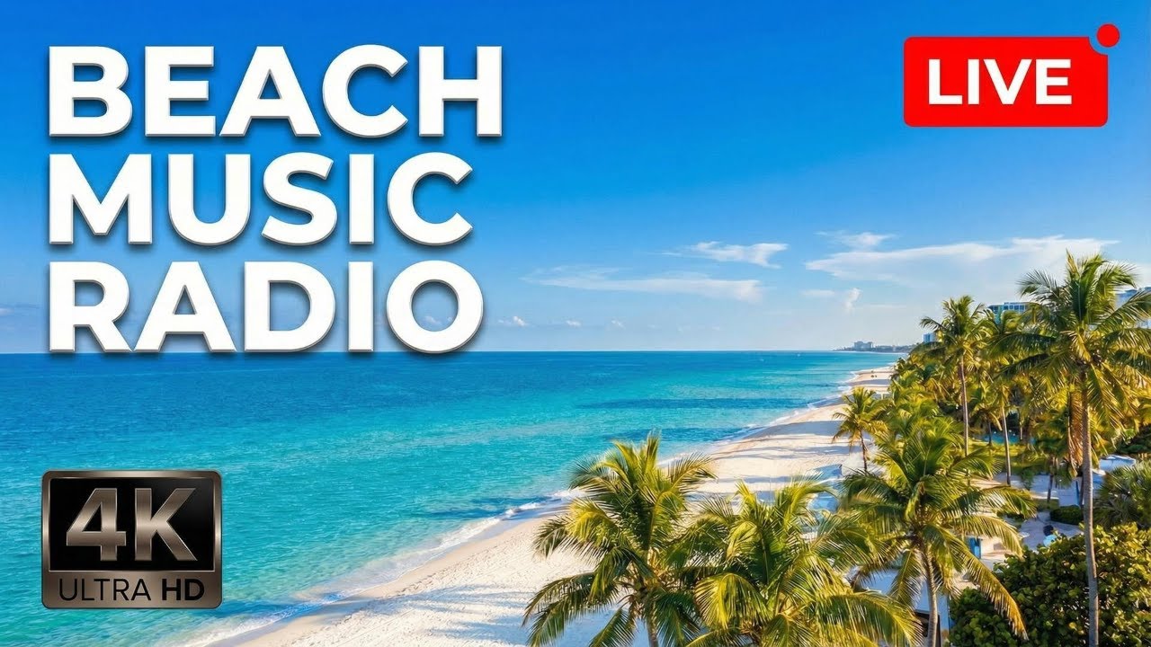 📻 Beach Music Radio | Elbo Room Live Beach Cam 🌴 (2 Hour) - YouTube