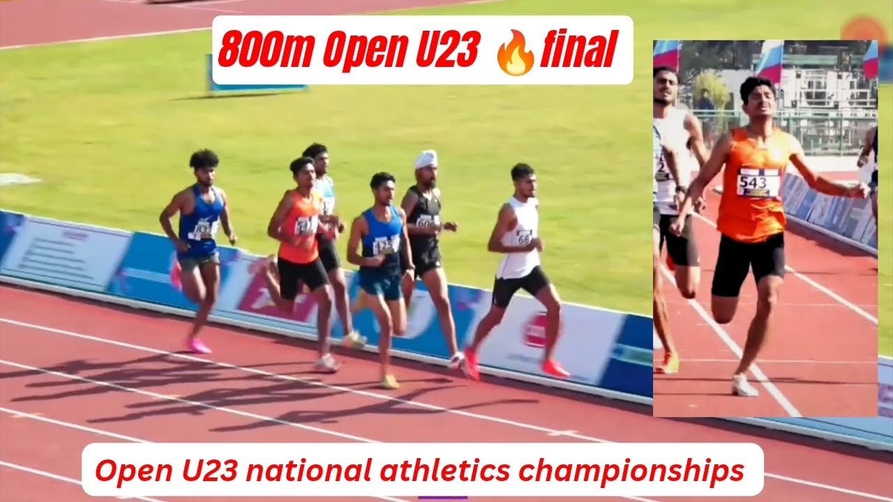 800m race final 🔥 U23 open athletics championships || 800 मीटर रेस ...
