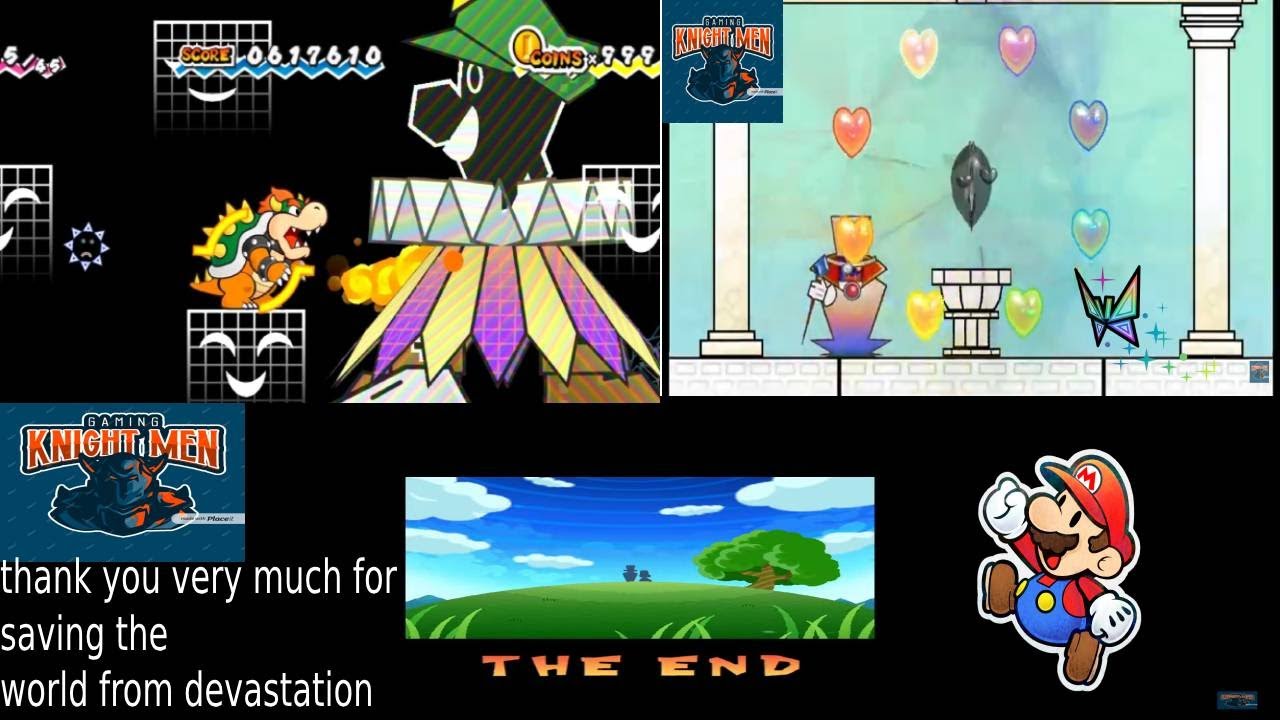 super paper mario wii the ending and us (save the paper world) - YouTube