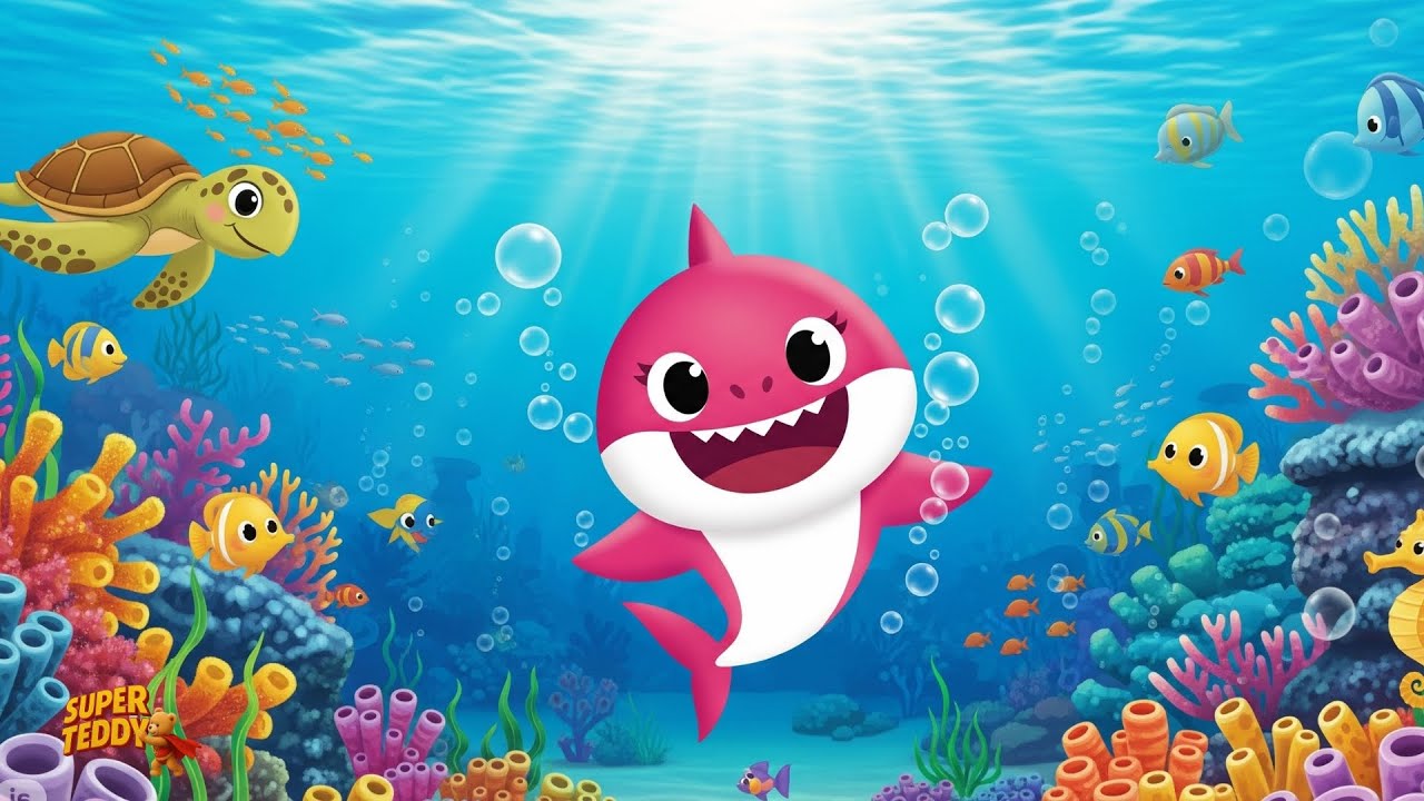 Baby Shark abd mini Shark | ‪‬ Nursery Rhymes & Kids Songs - YouTube