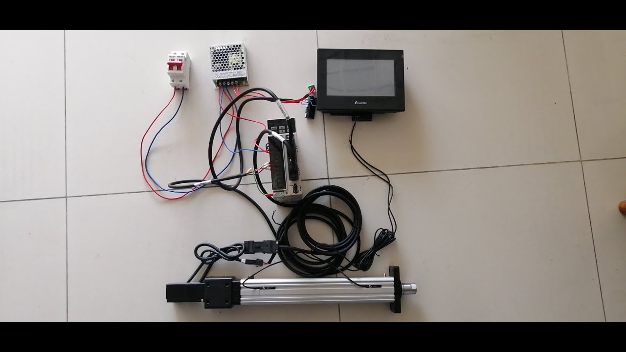 Control panel(Touch Screen) simply control servo electric actuator ...