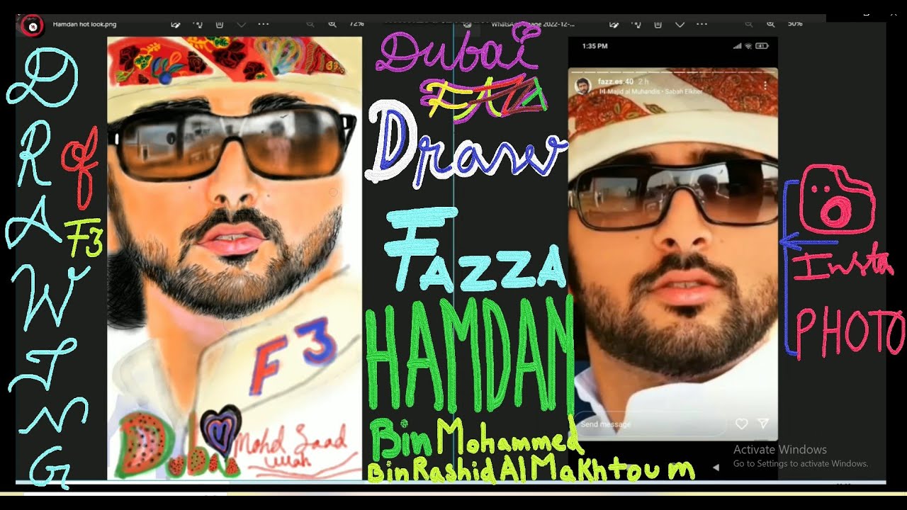 Sheikh Hamdan (FAZZA)'s Drawing from Instagram photo Part 3 Final ...