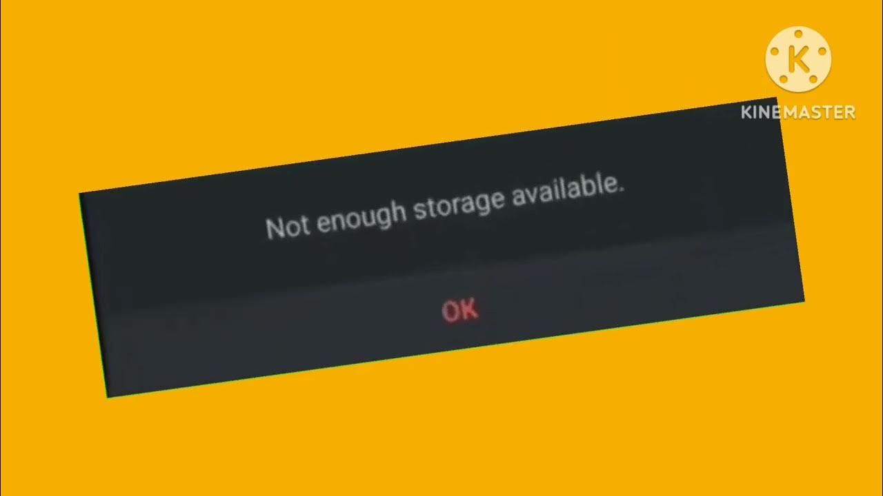 not enough storage available logo remake - YouTube