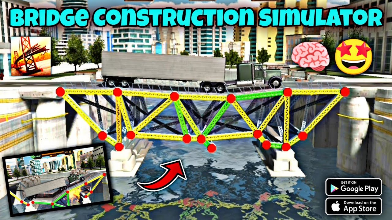 Bridge Construction Simulator | Hindi Gameplay Brain Game | - YouTube