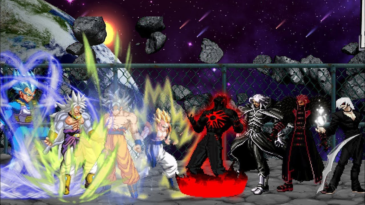 Hyper Dragon Ball Team vs Random Hyper KOF Team | KOF MUGEN - YouTube