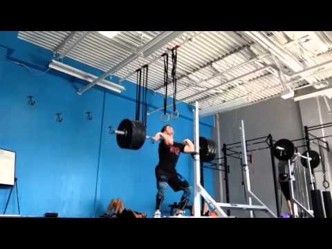 Max push press.split jerk - 300 lb - YouTube