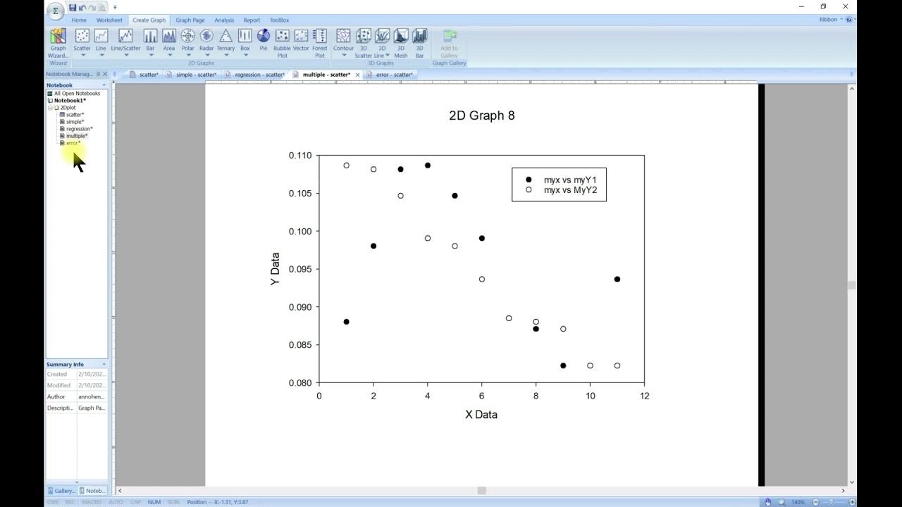 Scatter plot II - SigmaPlot - YouTube