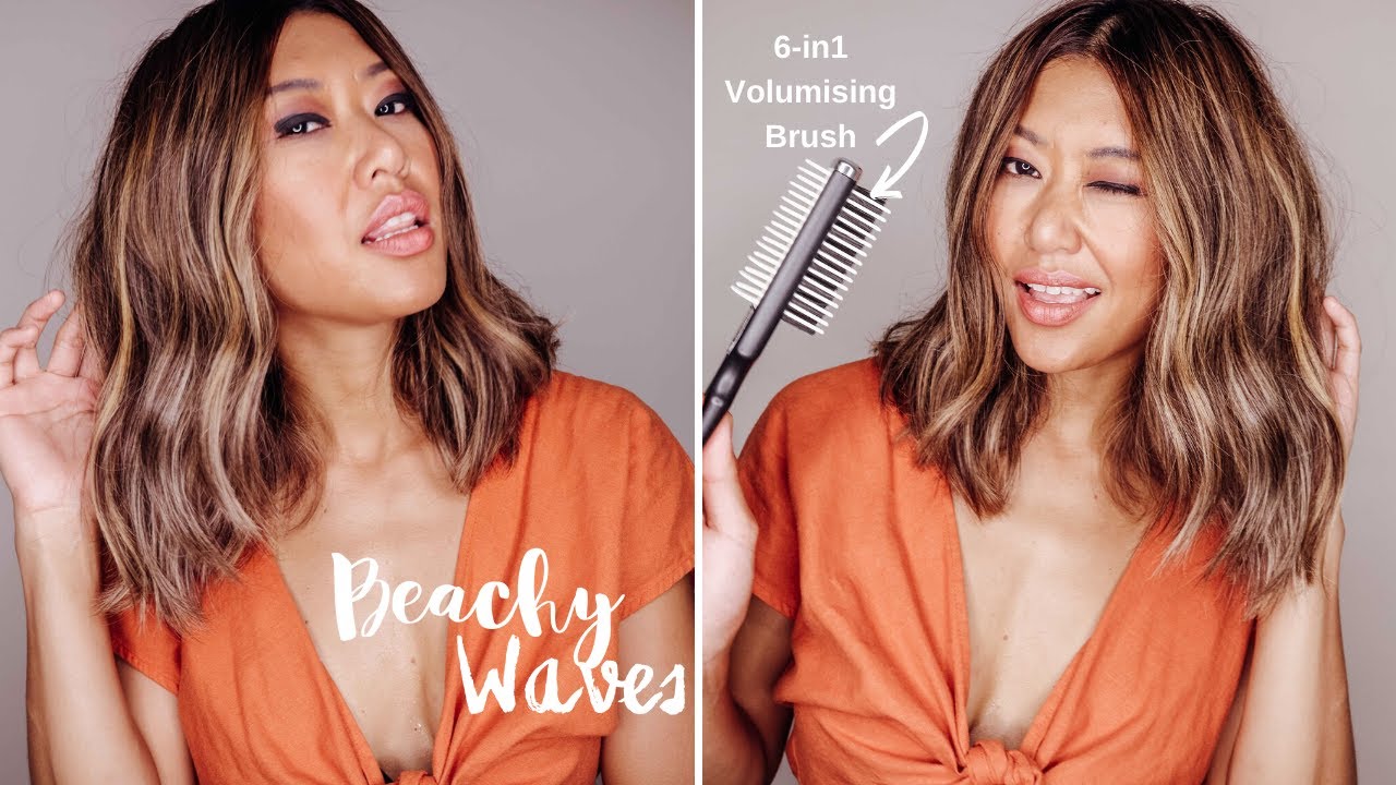 Loose Waves Hair Tutorial 2020 || For Medium Hair - YouTube