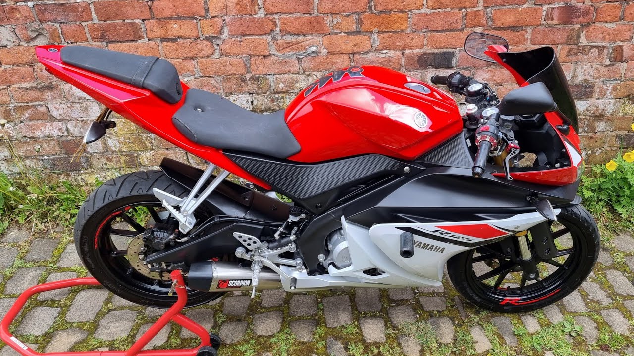 Yamaha YZF R125 ABS RED IOS MBK - YouTube
