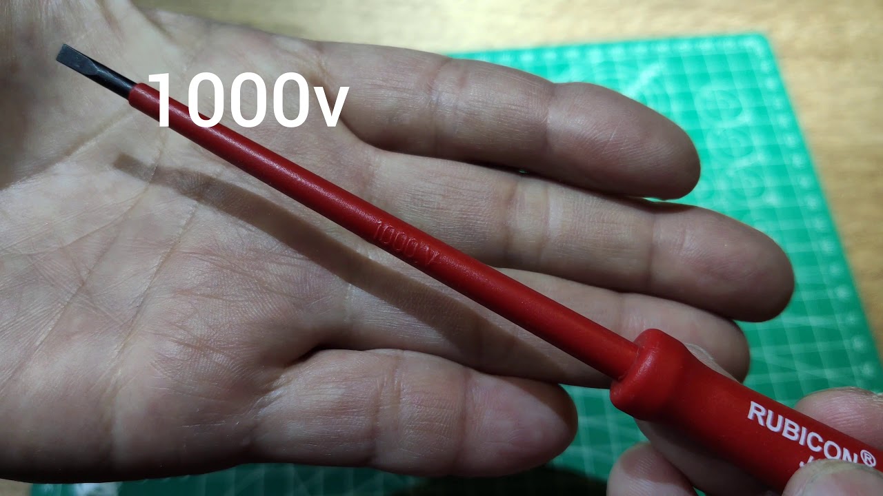 V.615 RUBICON RES-301 1000V - 0.5X3X100 SCREWDRIVER, - YouTube