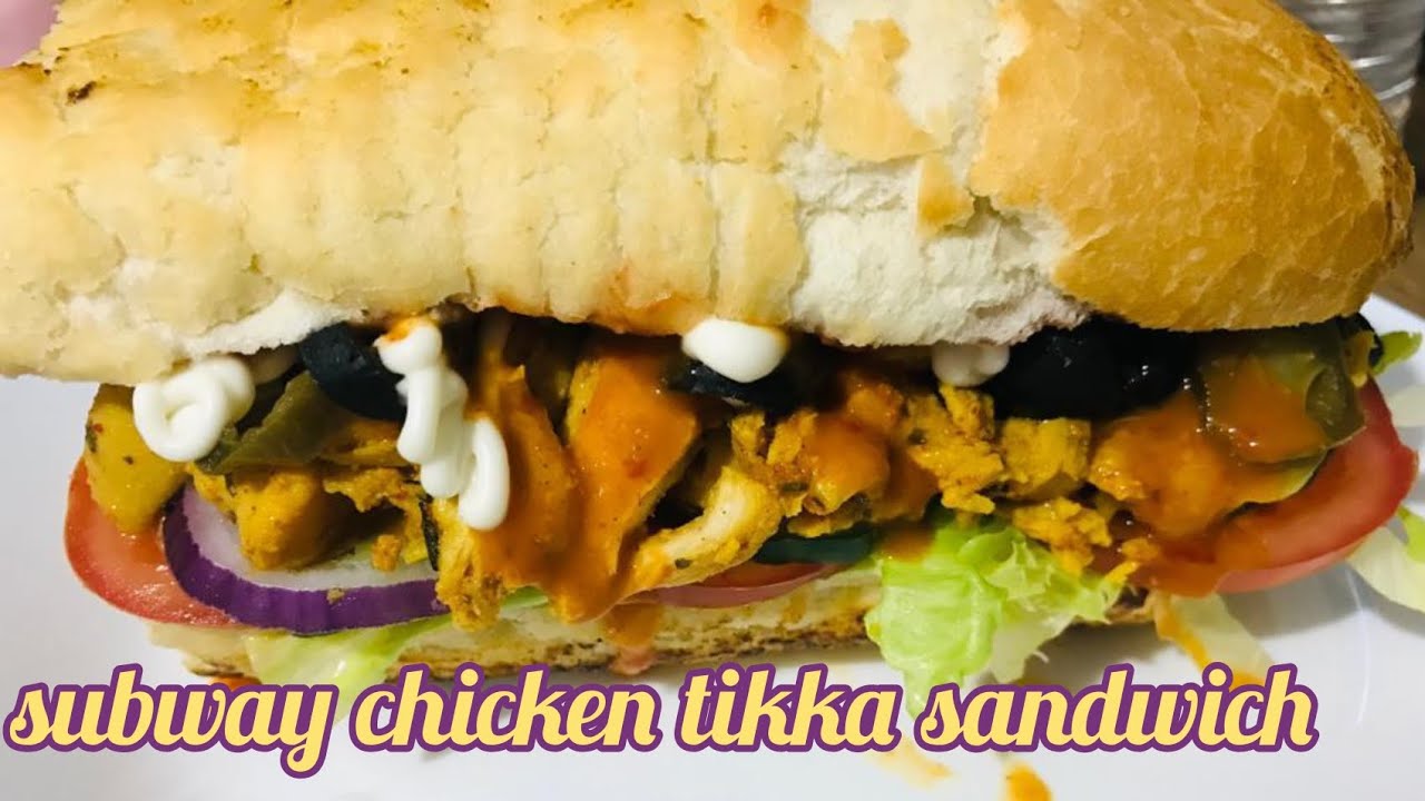How to make subway sandwich at home/ Fajita sandwich/kids lunch box ...