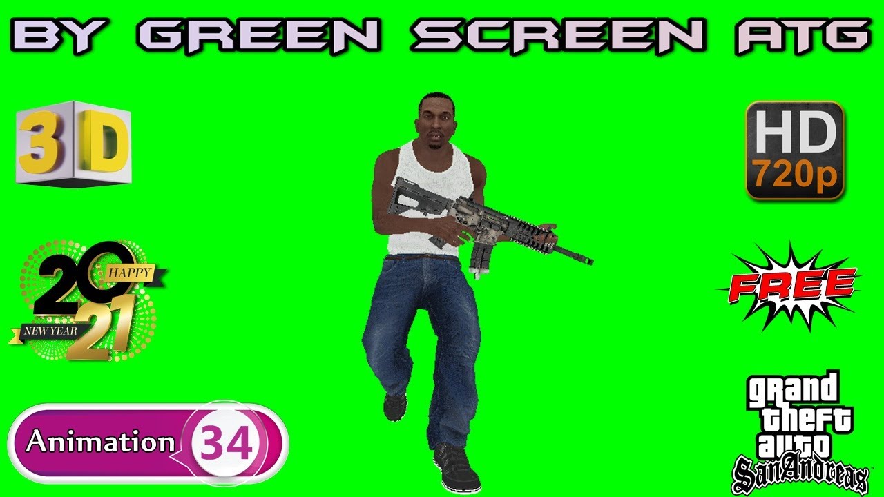 Cj Green Screen Gta Effects Gta San Andreas Chroma Key Animation 3D ...
