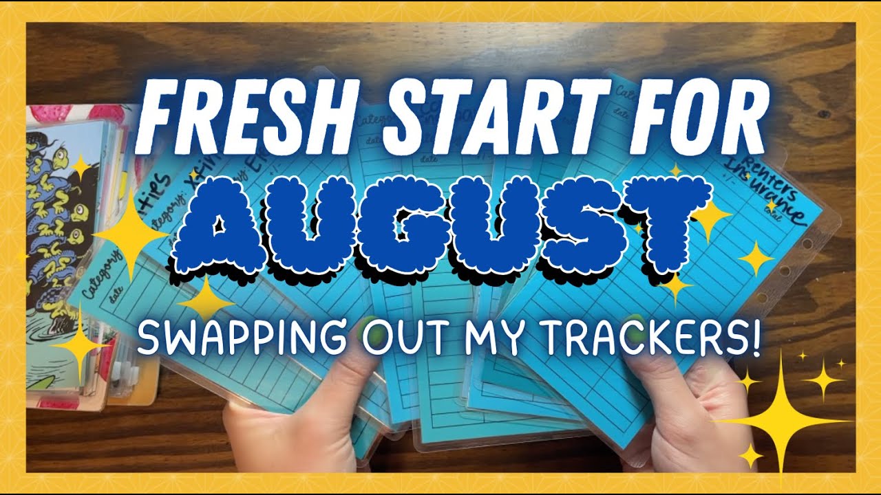 SWAPPING OUT MY TRACKERS! ~A Fresh Start for August!!~Binder Refresh ...