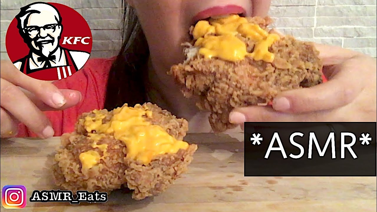 ASMR CHEESY CRUNCHY KFC CHICKEN | Eating Show | MUKBANG 먹방 | Crunchy ...