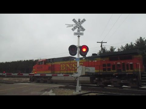BNSF 4809 West X Train (1-22-2017) - YouTube