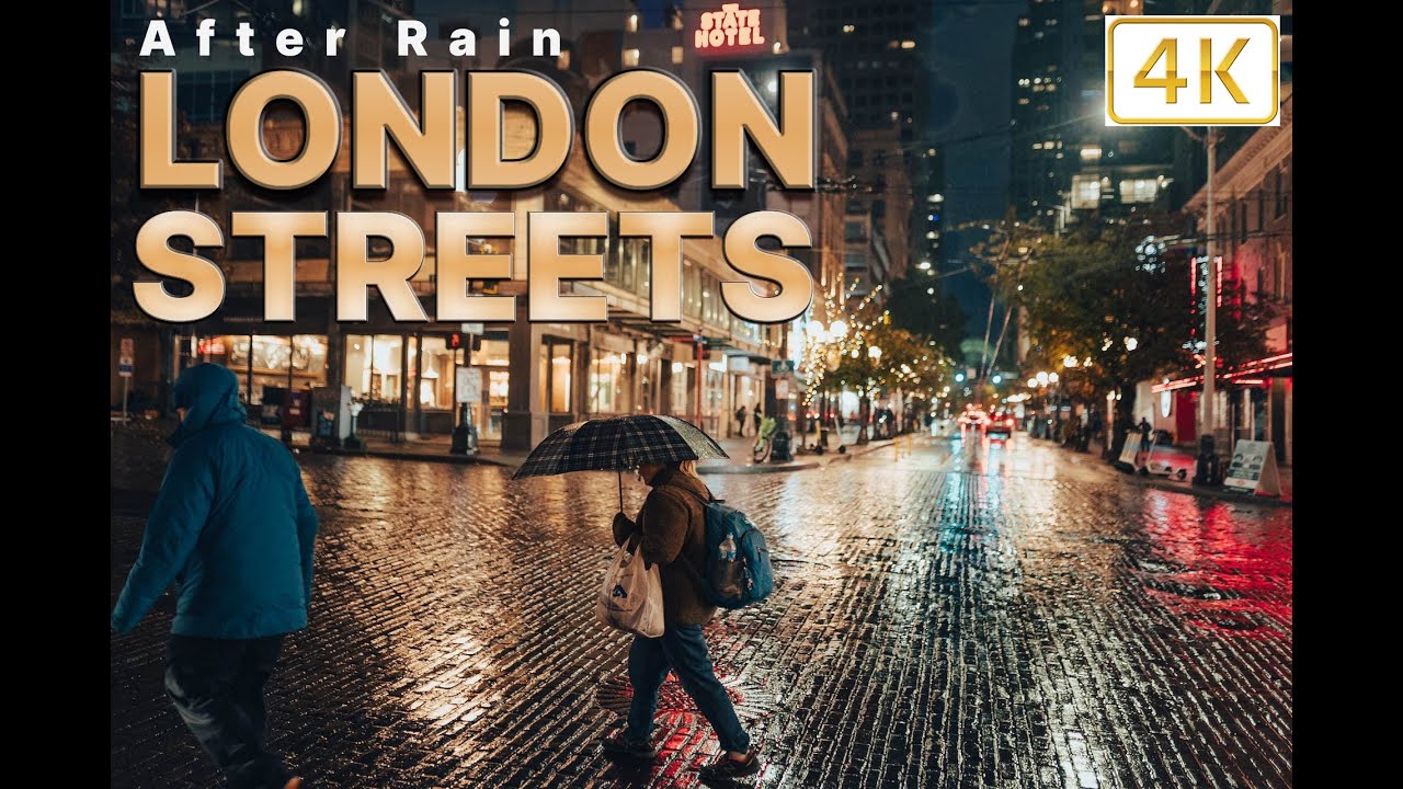 Walking London's SOHO in HEAVY RAIN - City Ambiance - YouTube